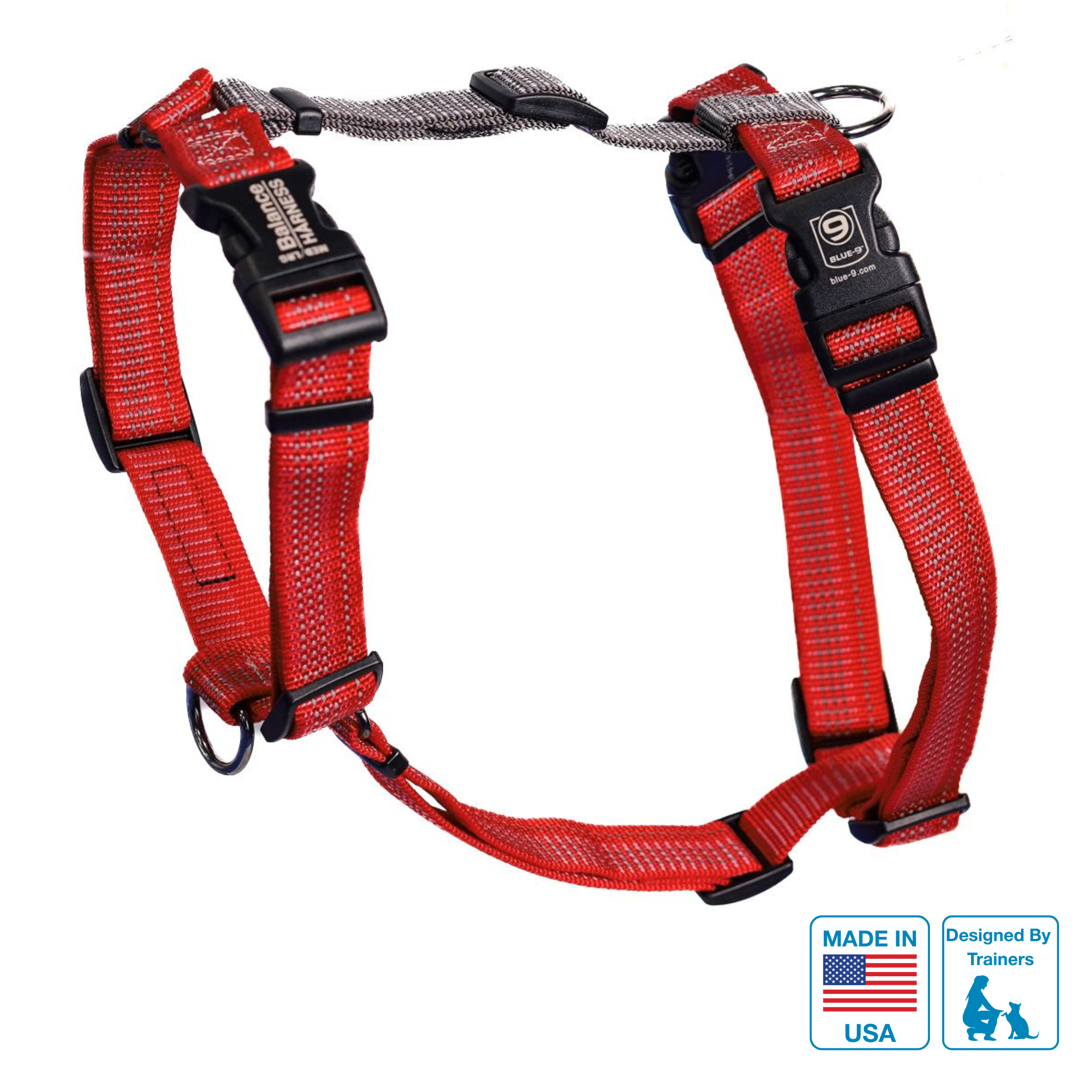 Reflective Balance Harness® | Award Winning Dog Training Harness – Blue ...